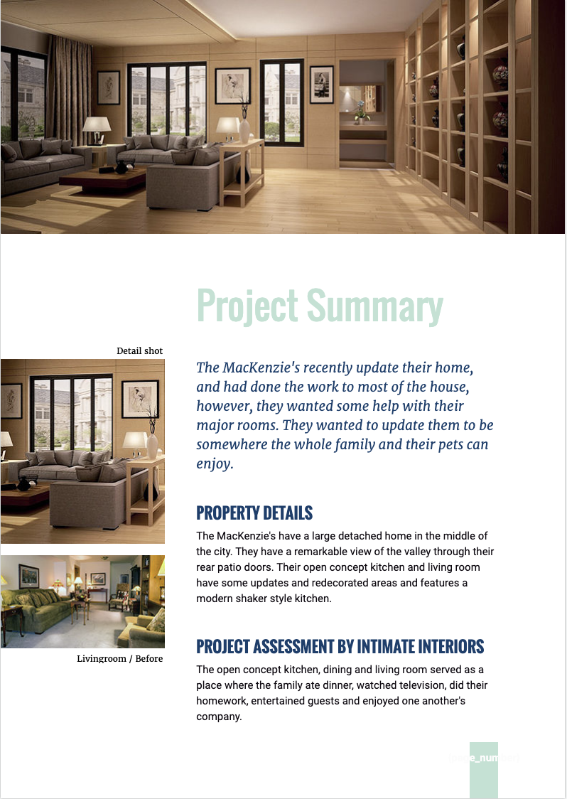 Interior Design Proposal Template | Proposify
